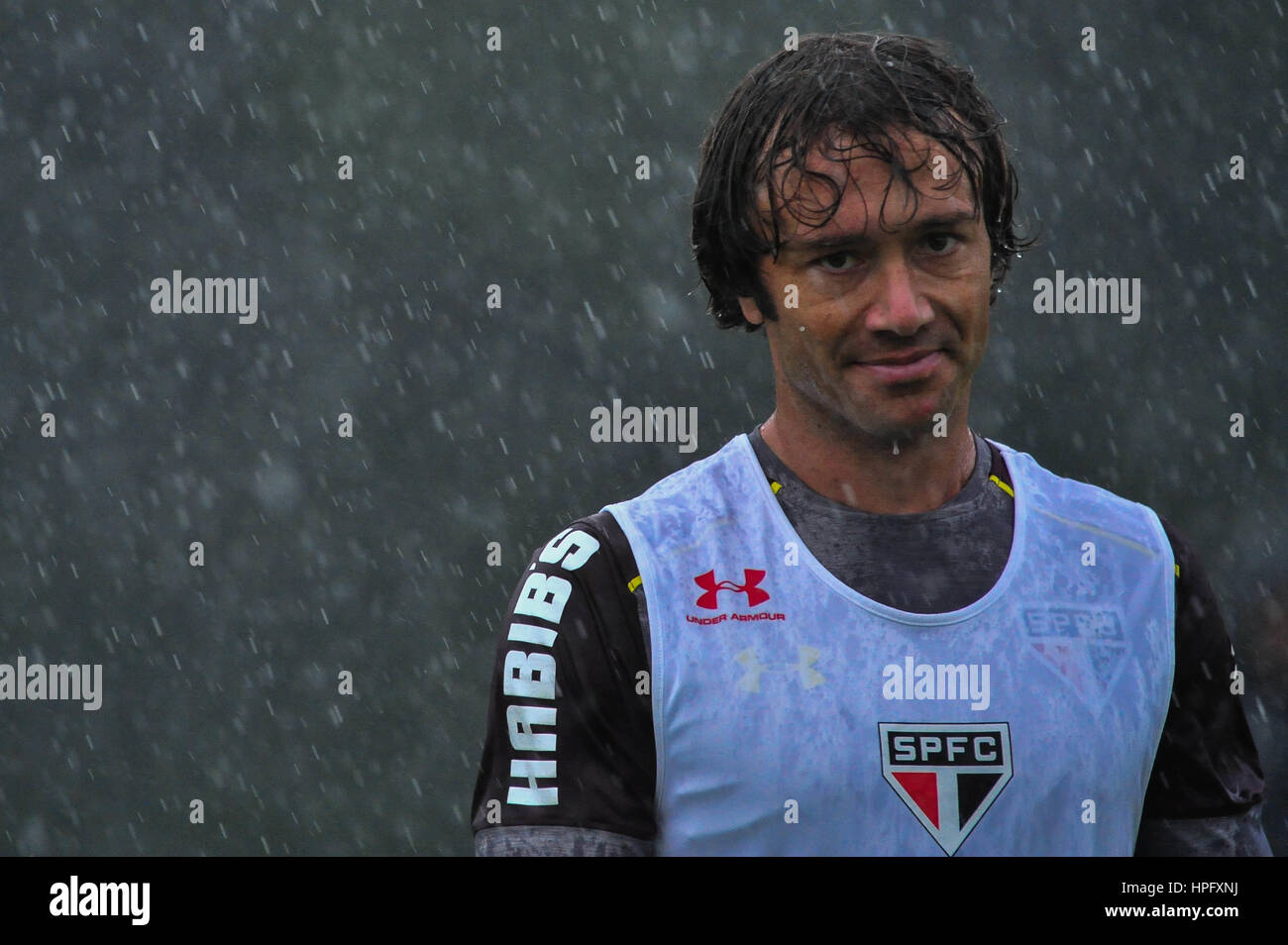 SÃO PAULO, SP - 22.02.2017: TRAINING OF SPFC - Lugano during training ...