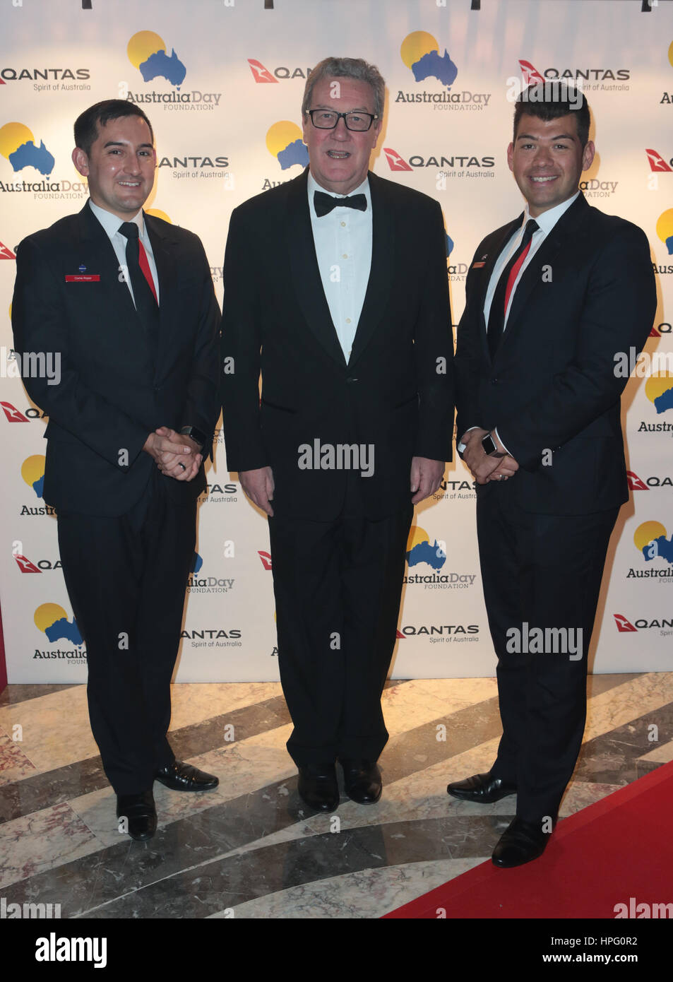 Guests attend the Qantas Australia Day Gala Dinner and Awards Ceremony ...