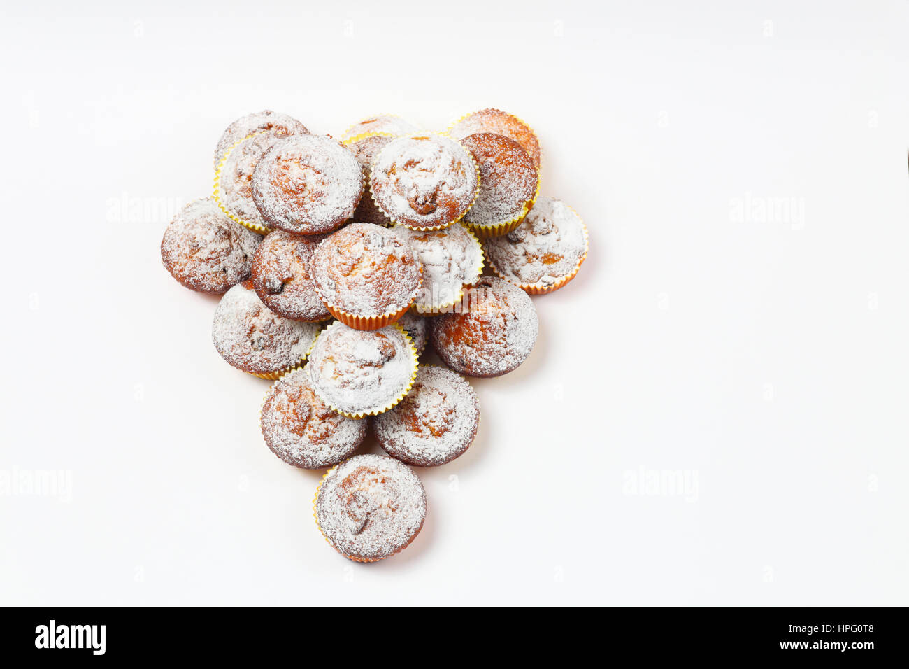 group of tasty isolated muffins on white background Stock Photo - Alamy