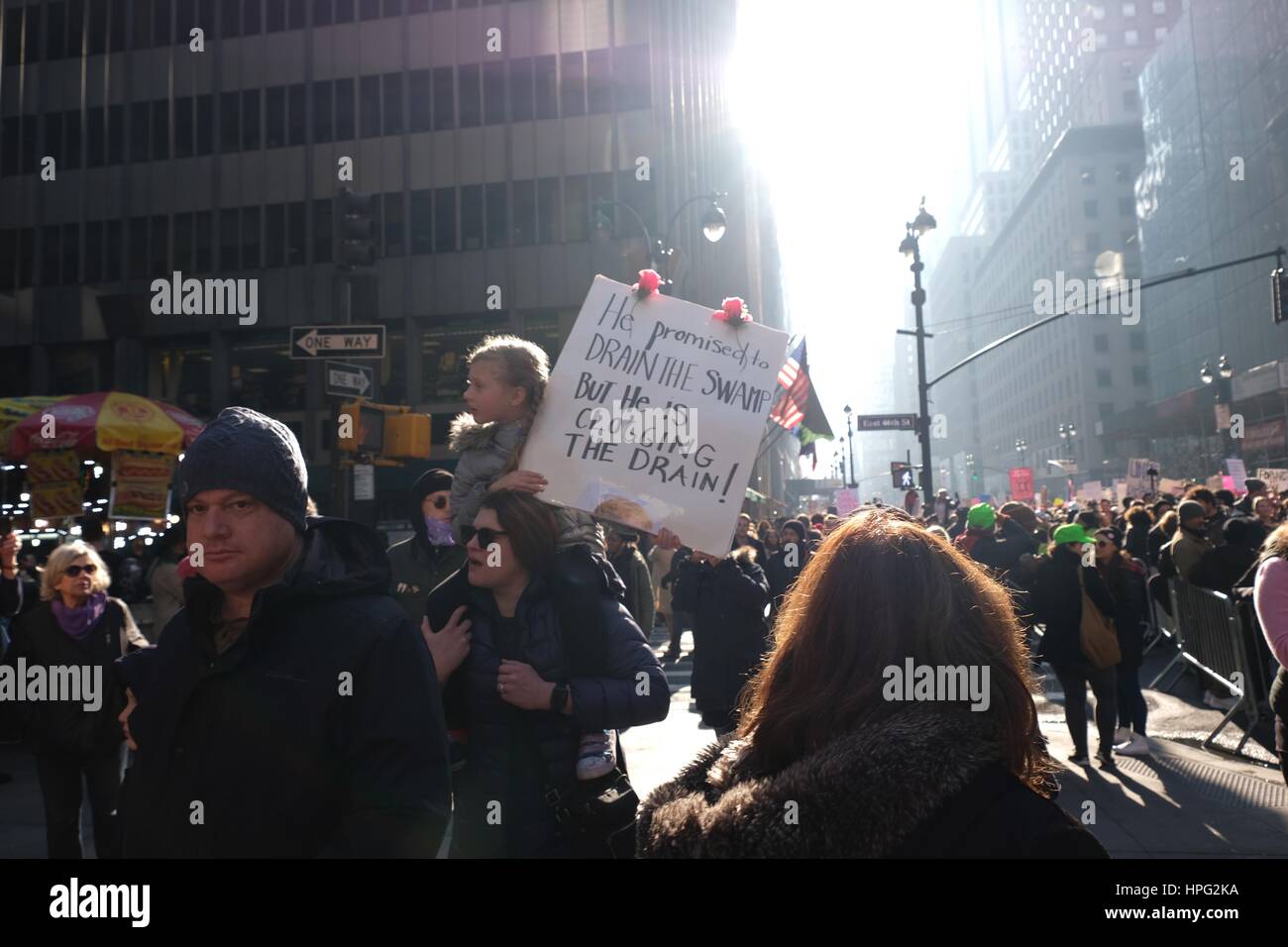 Women's March in New York City Featuring: Atmosphere Where: Manhattan ...