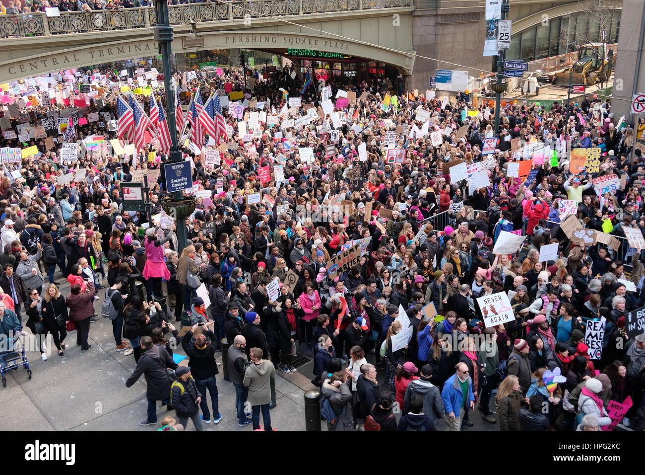 Women's March in New York City Featuring: Atmosphere Where: Manhattan ...