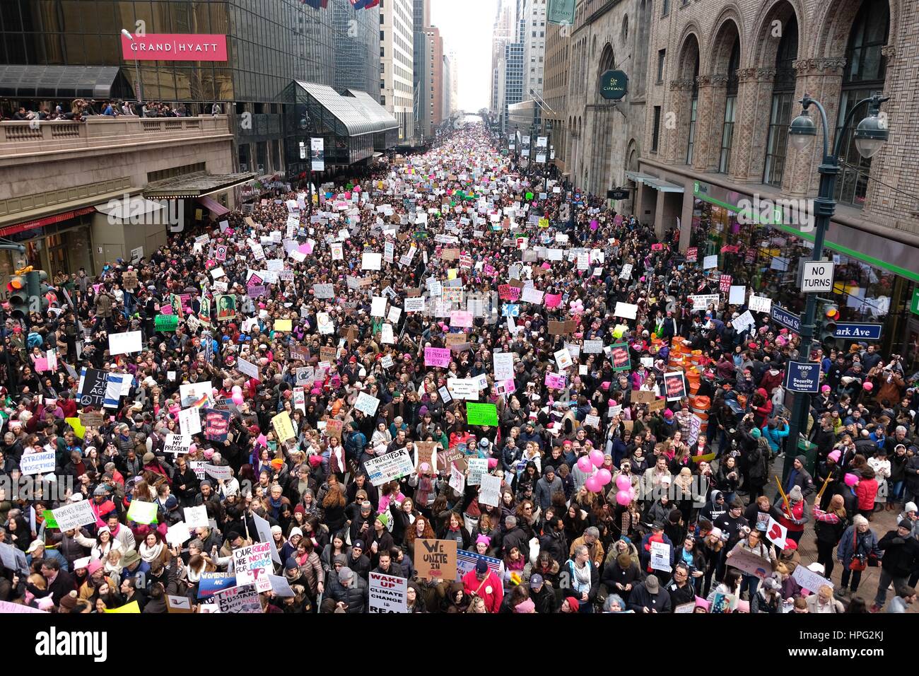Women's March in New York City Featuring: Atmosphere Where: Manhattan ...