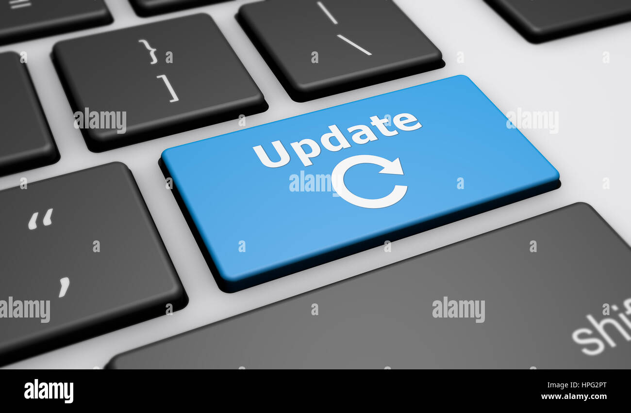 Upgrade keyboard concept illustration hi-res stock photography and ...