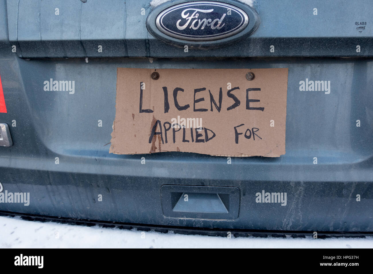 Auto license hi-res stock photography and images - Alamy