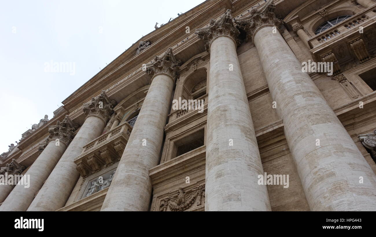 Outside of St. Peter's Basilica, Vatican, Vatican City Stock Photo - Alamy