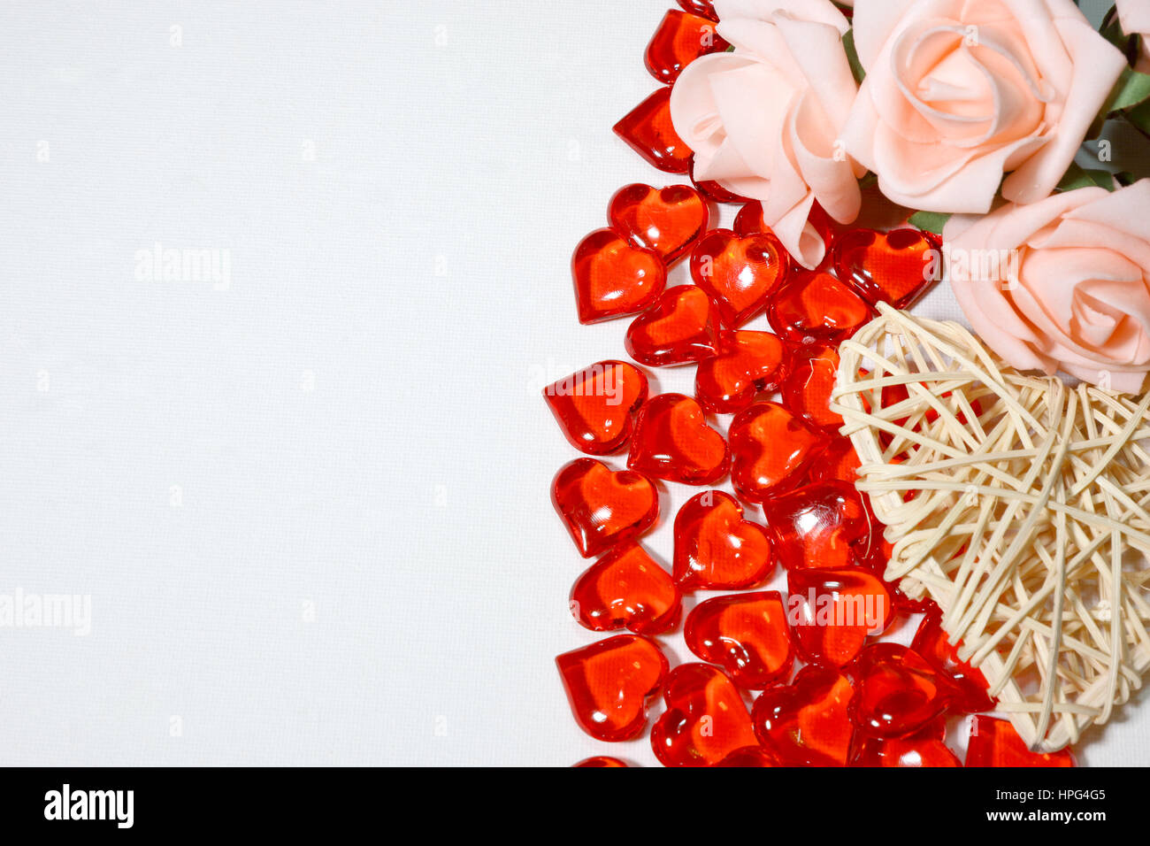 An image showing the concept of love and marriage with red hearts and ...