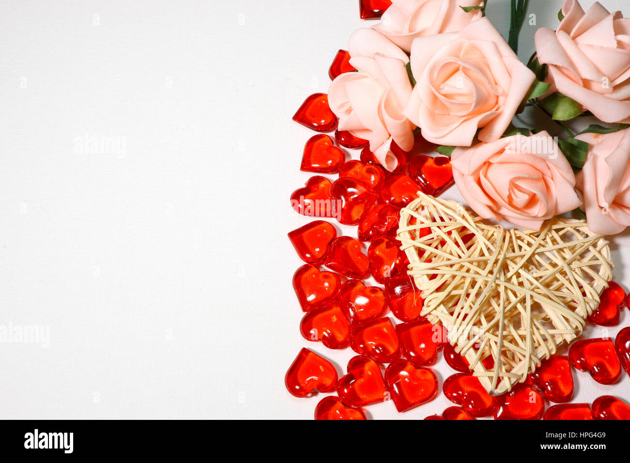 An image showing the concept of love and marriage with red hearts and ...