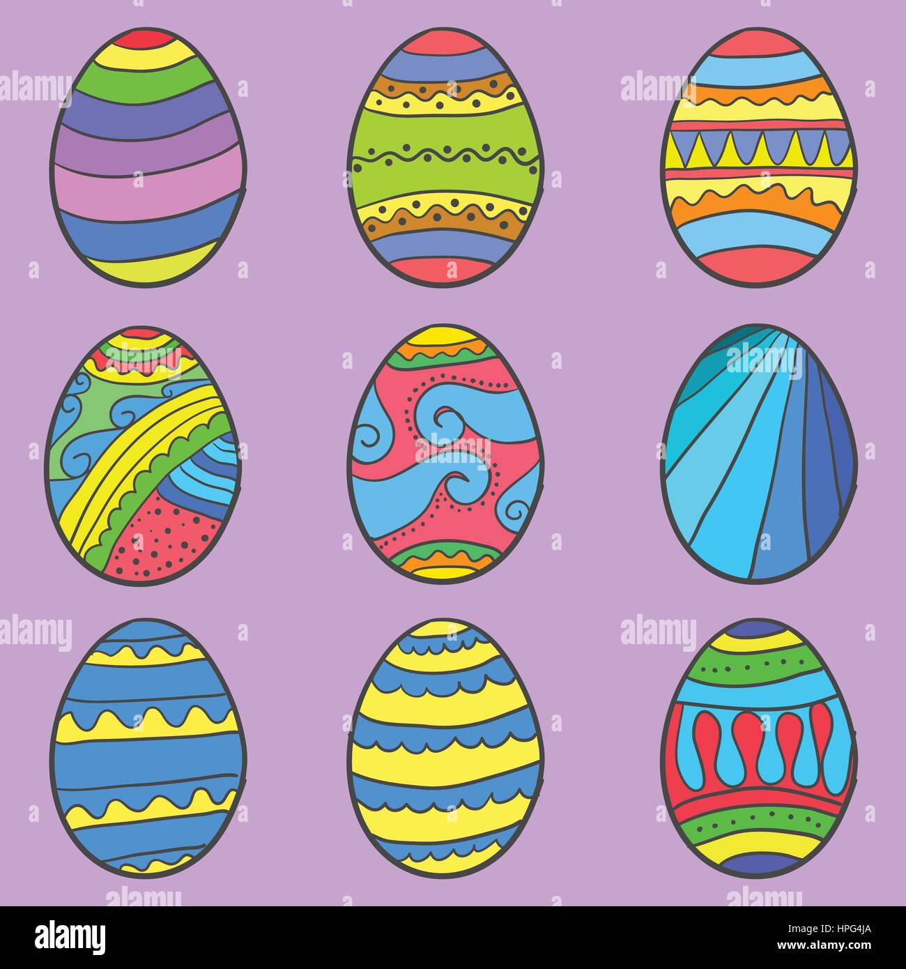 Set of easter egg style Stock Vector Image & Art - Alamy