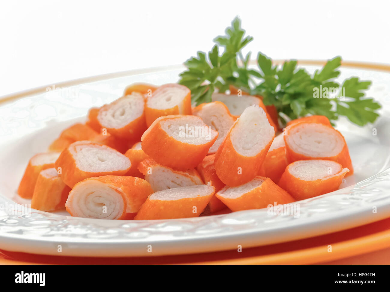 Surimi crab seafood stick hi-res stock photography and images - Alamy