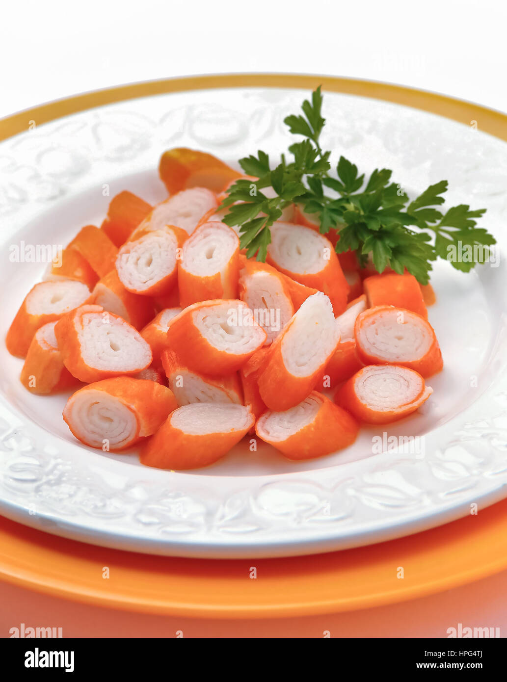 Surimi crab seafood stick hi-res stock photography and images - Alamy