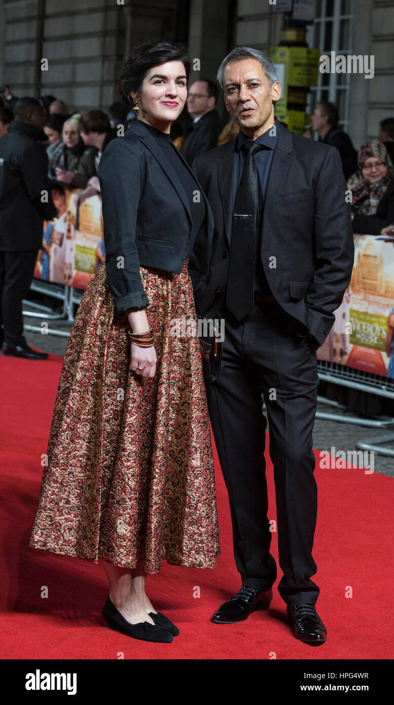 London, UK. 21 February 2017. Tanveer Ghani. Red carpet arrivals for ...