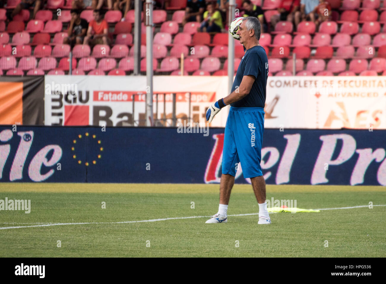 July 17, 2015: The legendary romanian goalkeeper Silviu Lung L (now CSU ...