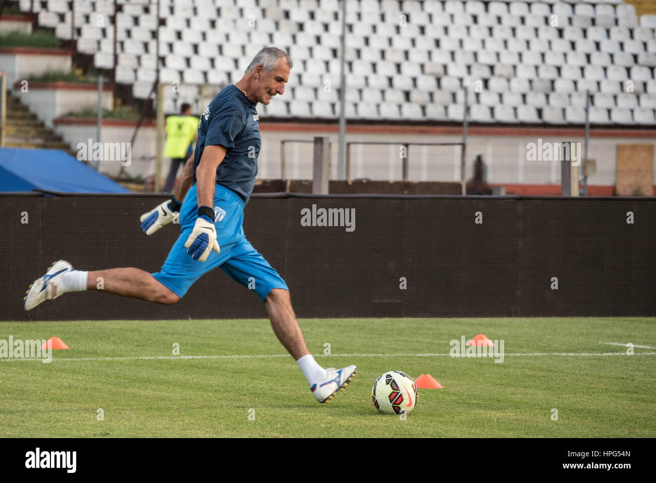 July 17, 2015: The legendary romanian goalkeeper Silviu Lung L (now CSU ...