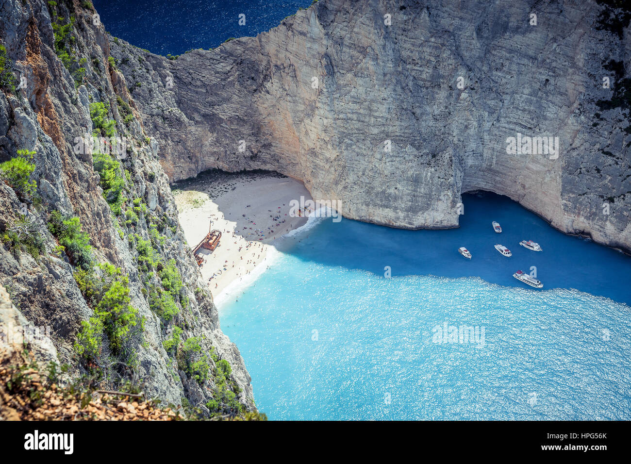 Panoramic view of navagio beach hi-res stock photography and images - Alamy