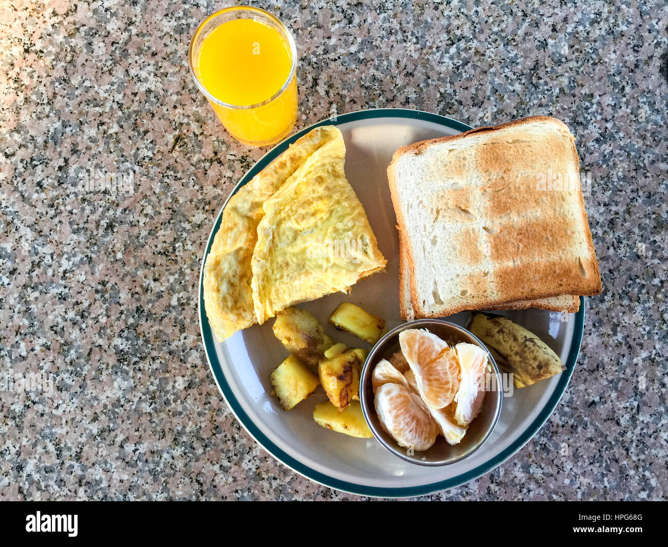 Nepalese morning breakfast Stock Photo - Alamy