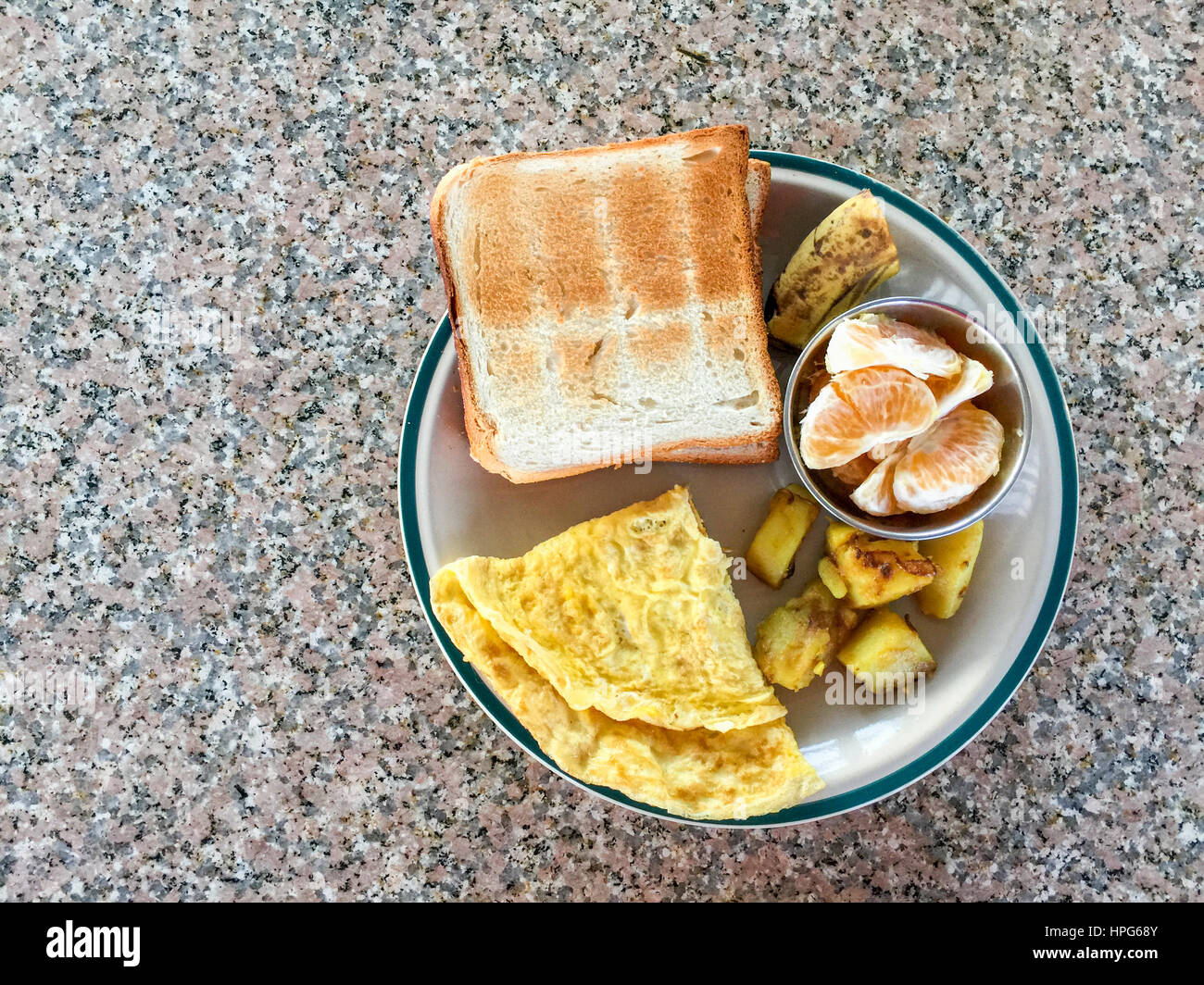 Nepalese morning breakfast Stock Photo - Alamy