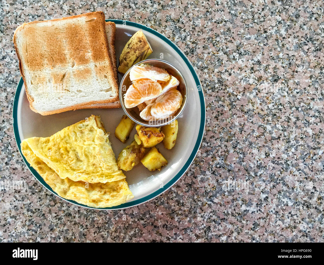 Nepalese morning breakfast Stock Photo - Alamy