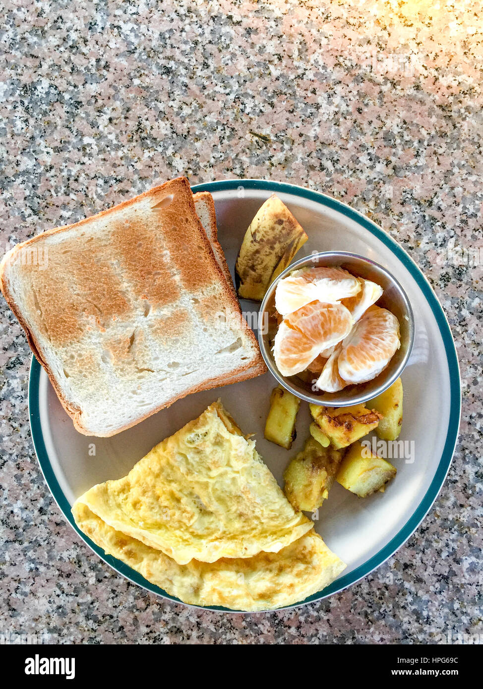 Nepalese morning breakfast Stock Photo - Alamy