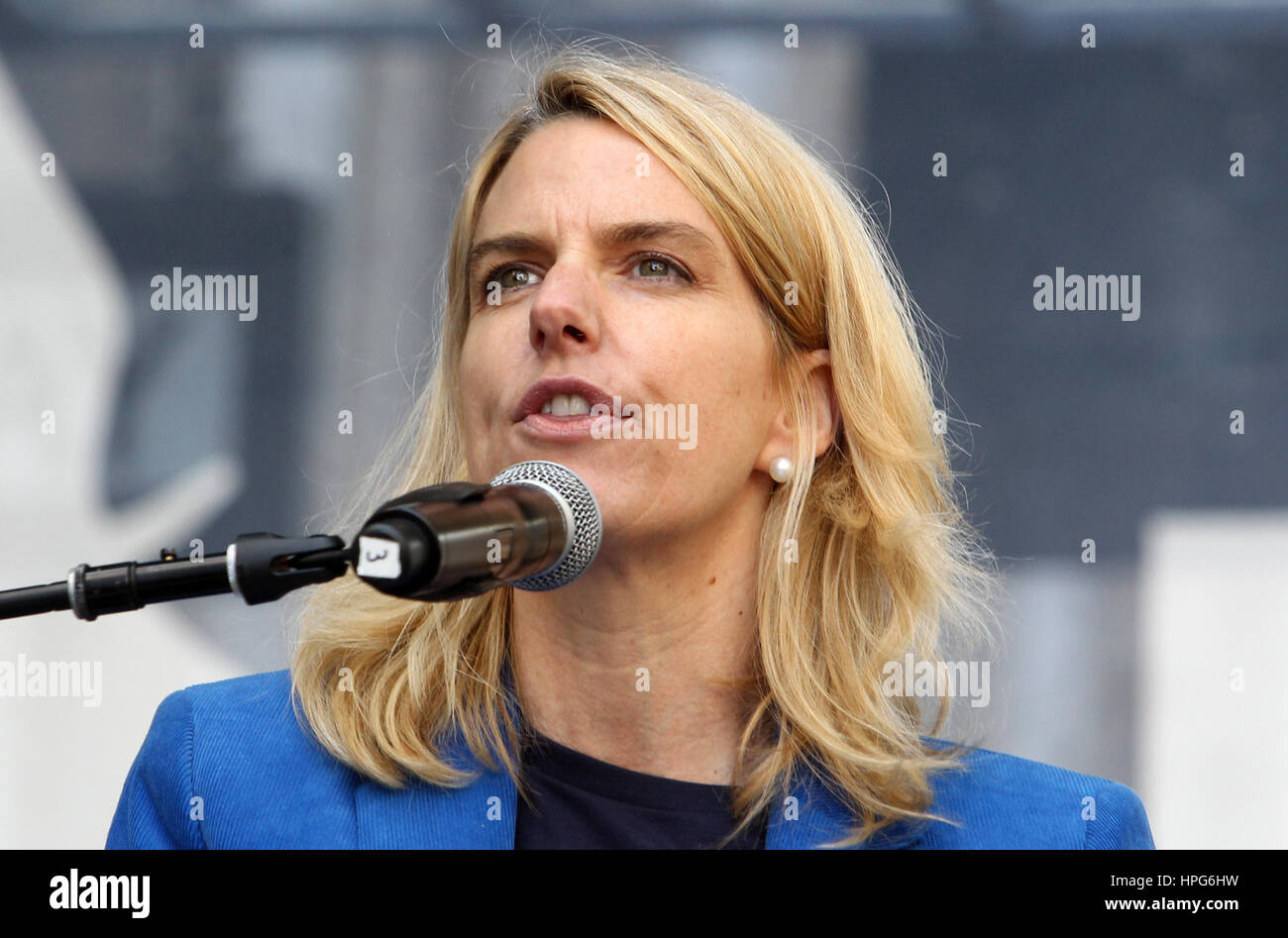 Women's March in Los Angeles, California Featuring: Sarah Kate Ellis ...