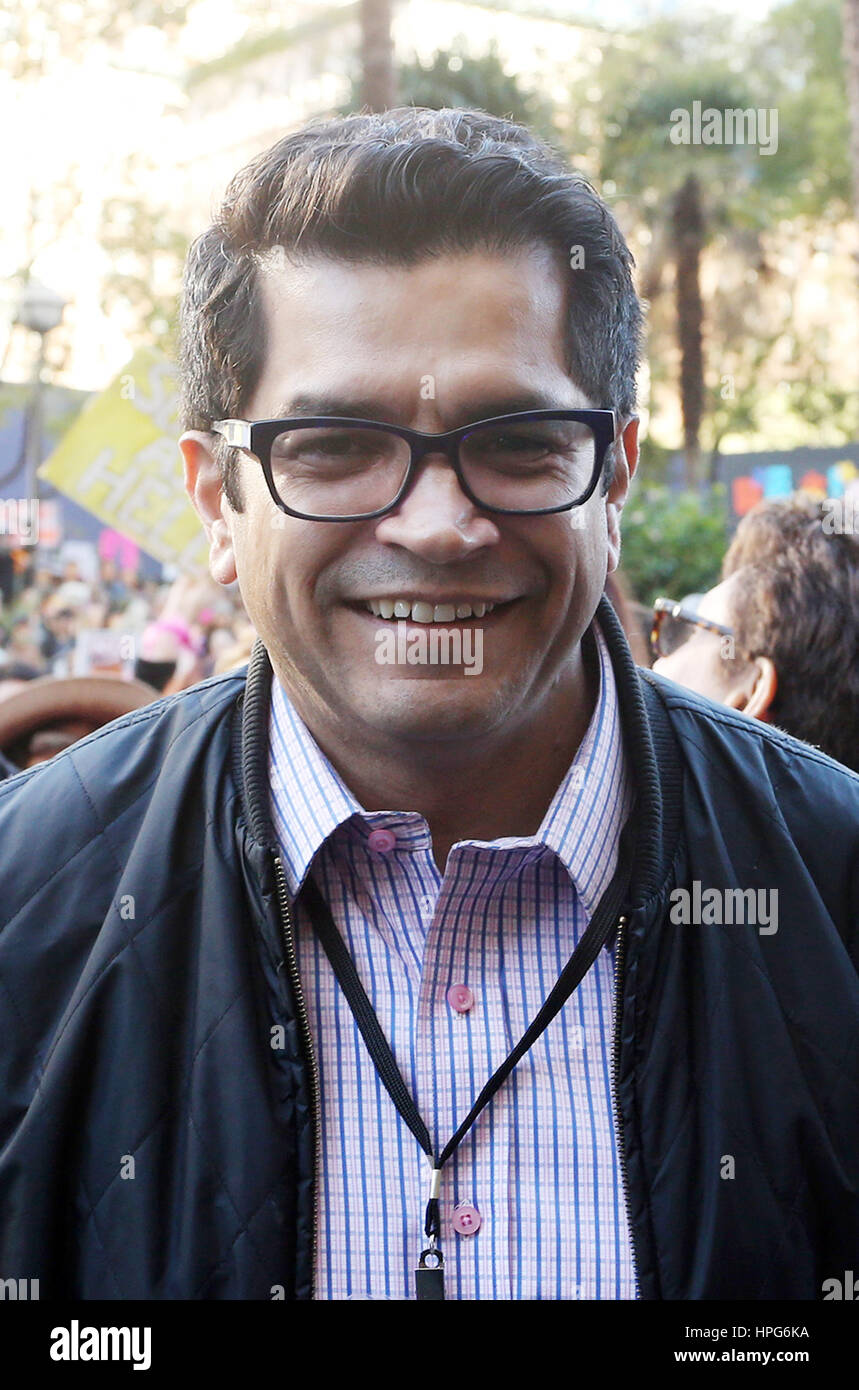 Women's March in Los Angeles, California Featuring: Jimmy Gomez Where ...