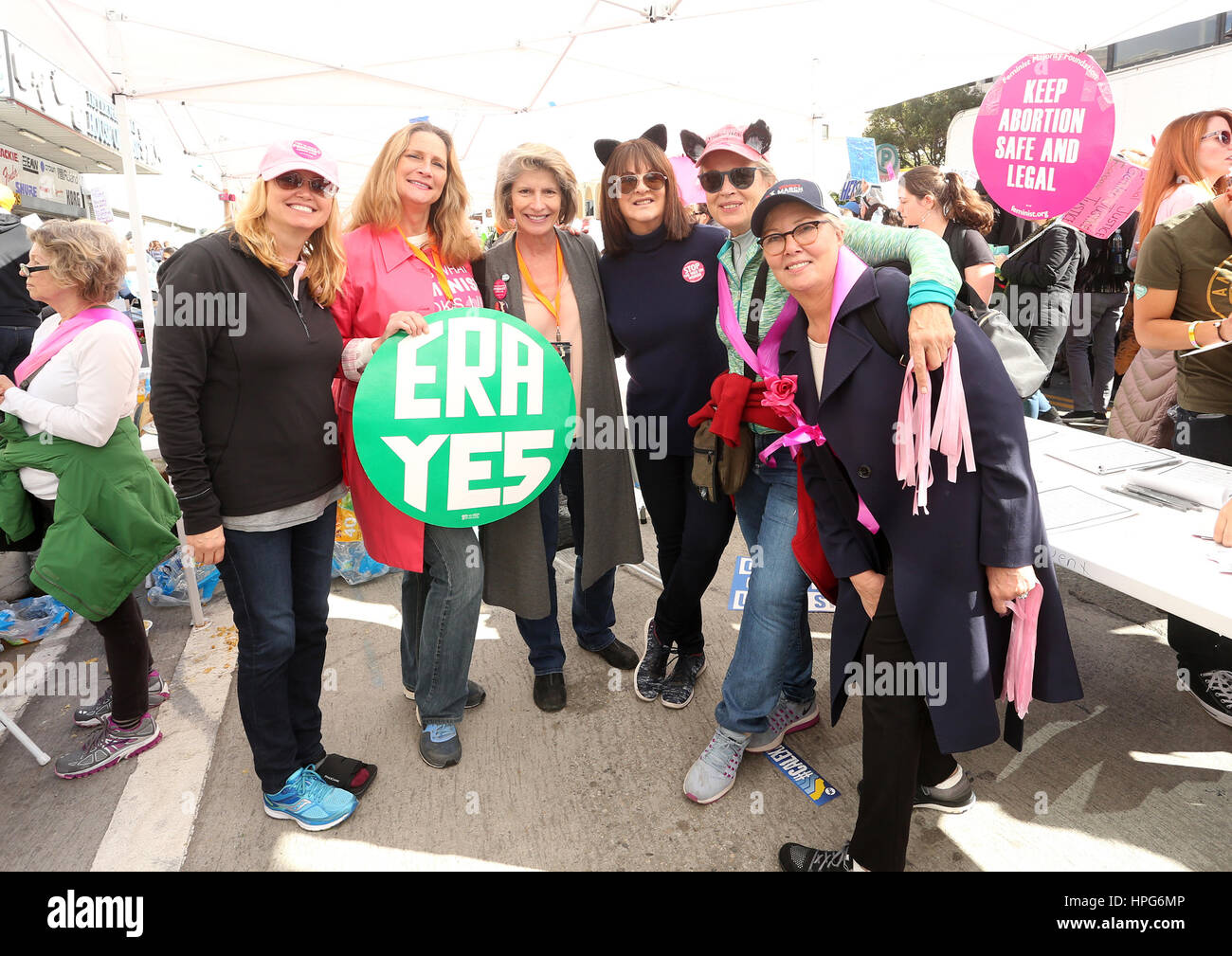 Women's March in Los Angeles, California Featuring: Betsy Butler ...