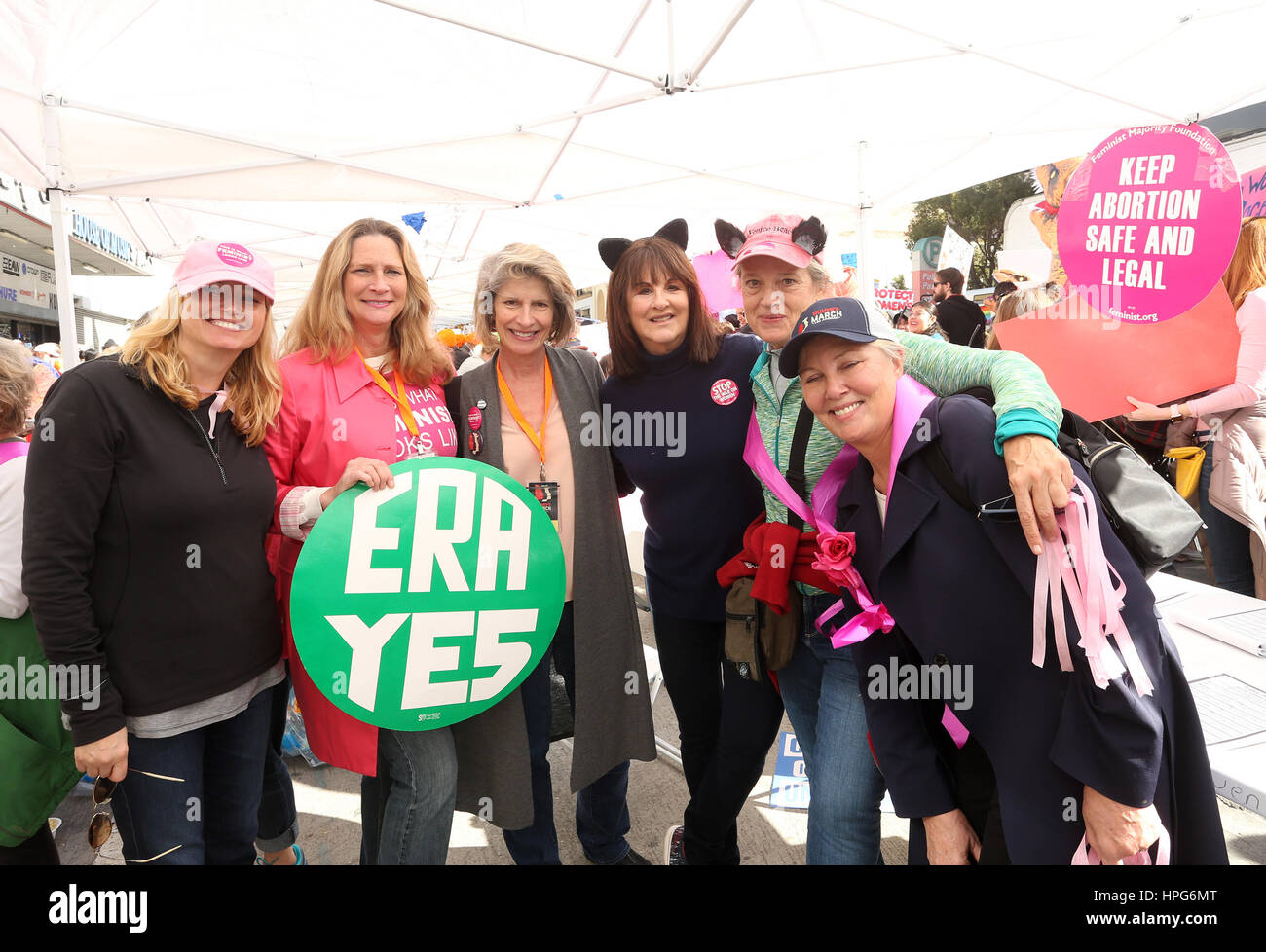 Women's March in Los Angeles, California Featuring: Betsy Butler ...
