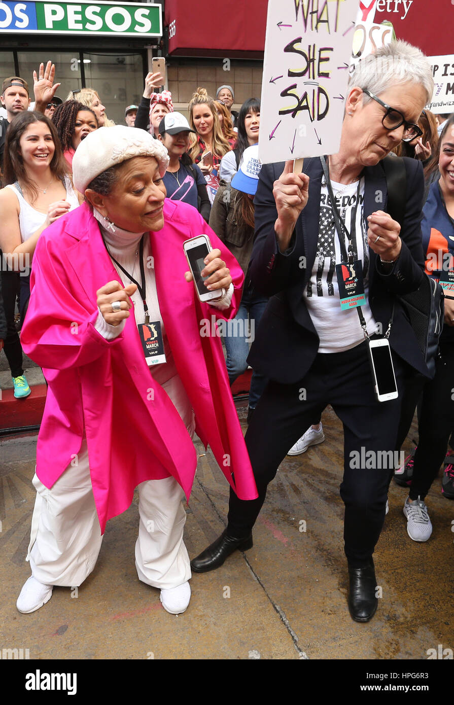 Women's March in Los Angeles, California Featuring: Debbie Allen, Jamie ...