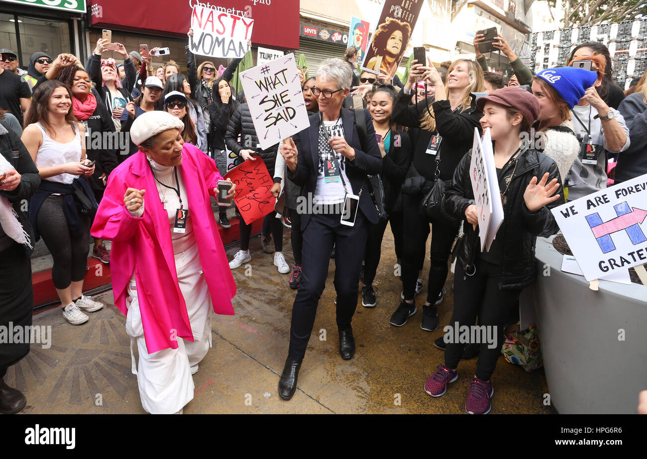 Women's March in Los Angeles, California Featuring: Debbie Allen, Jamie ...
