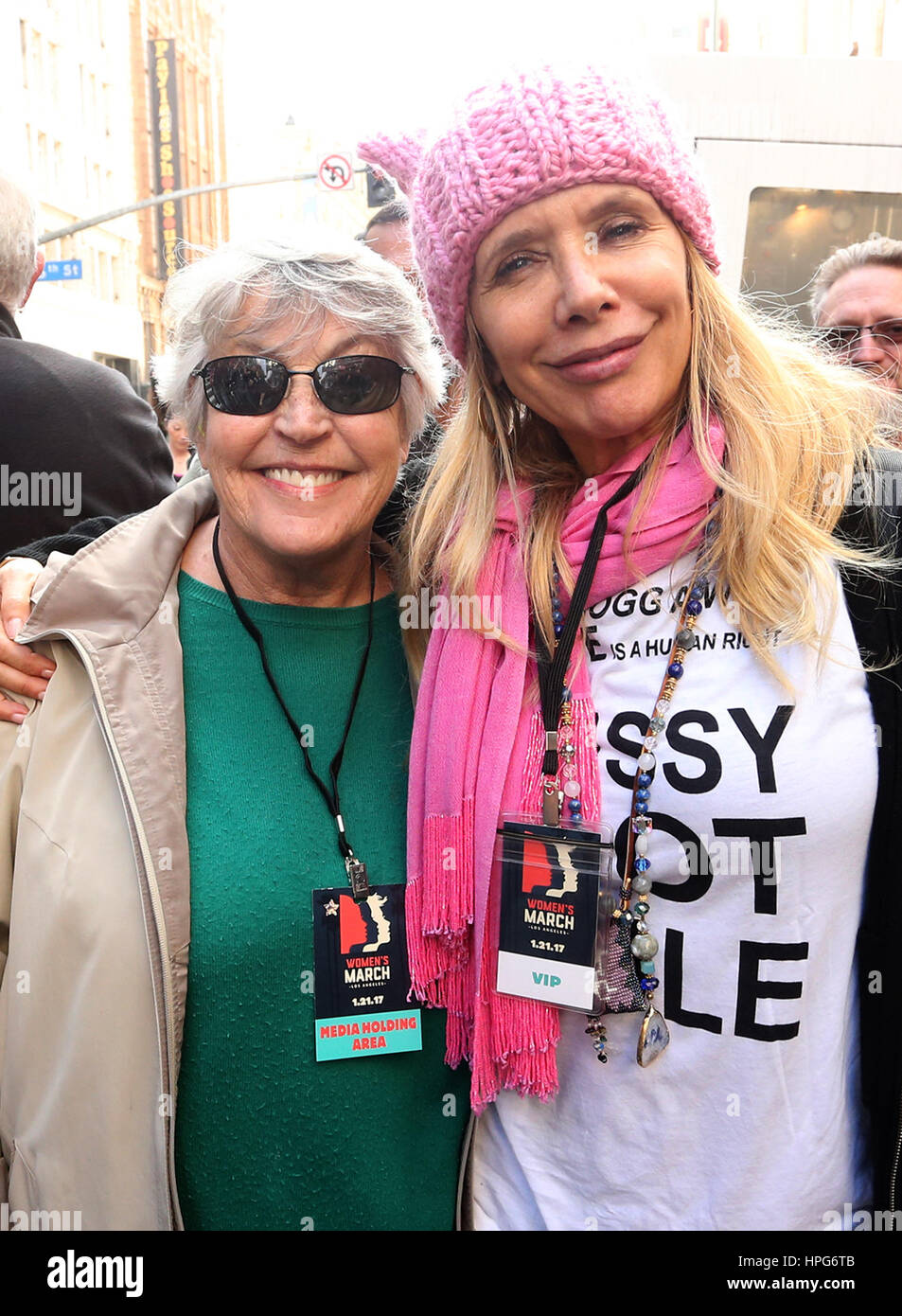 Women's March in Los Angeles, California Featuring: Helen Reddy ...