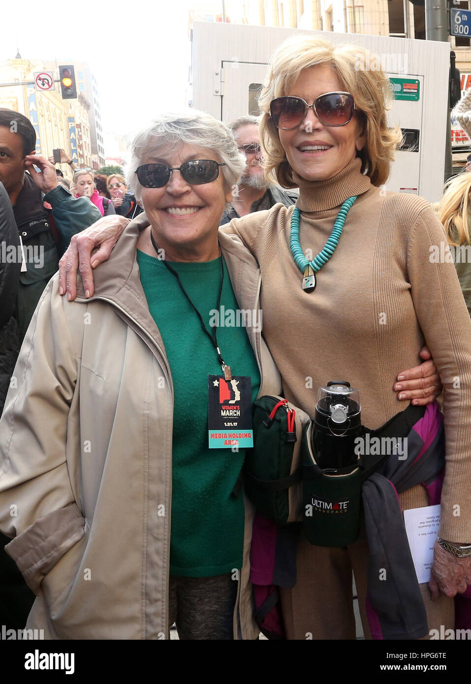 Women's March in Los Angeles, California Featuring: Helen Reddy, Jane ...