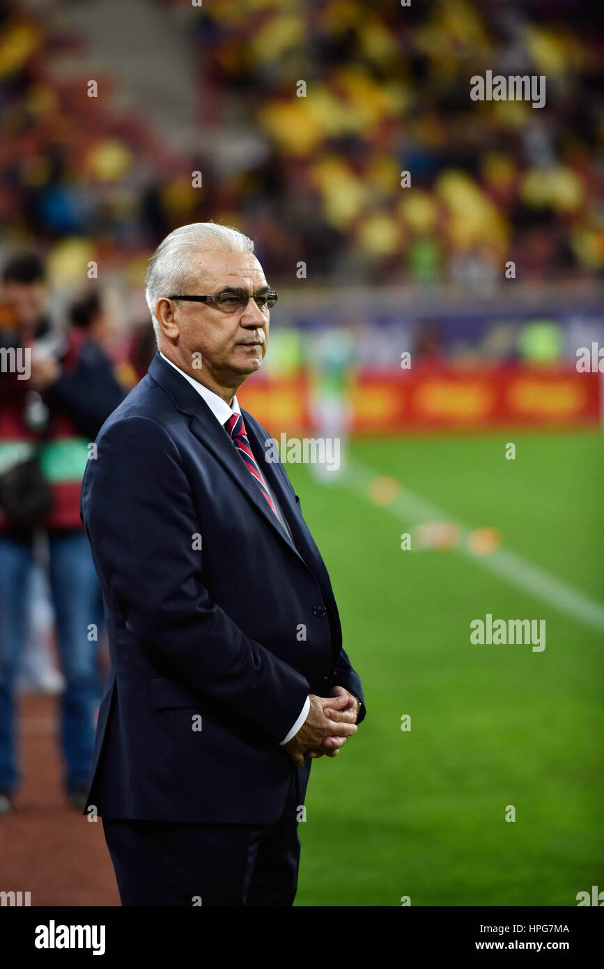 February 7, 2015: Anghel Iordanescu the coach of Romania National Team ...