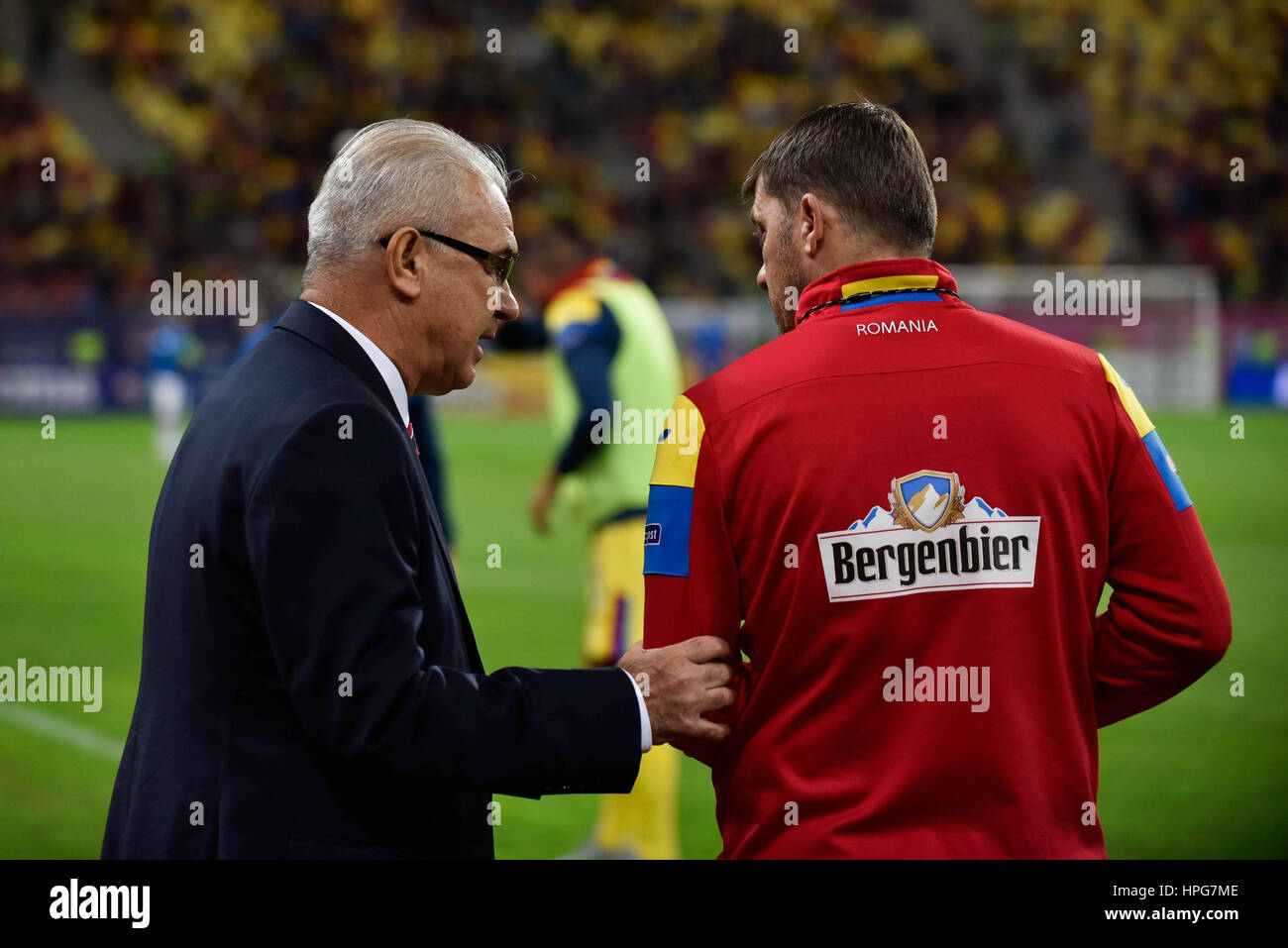 February 7, 2015: Anghel Iordanescu the coach of Romania National Team ...