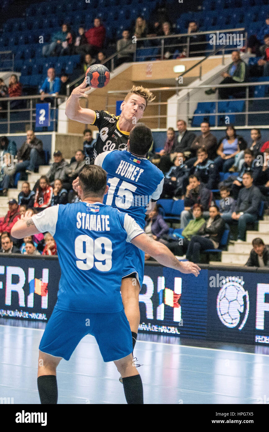 October 11, 2015: Lie Hansen #89 of Bregenz Basketball in action during ...