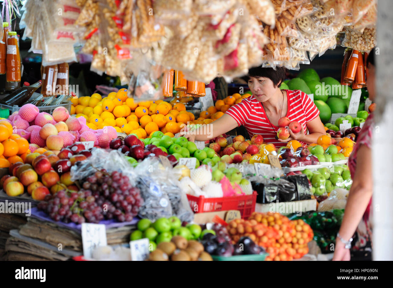 South-East Asia, Malaysia, Borneo, Sabah, Kota Kinabalu, fruit and ...