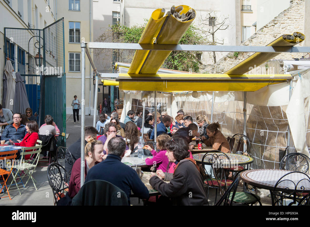 France, Paris (75), 3rd arrondissement, Le Marais, marche des Enfants ...