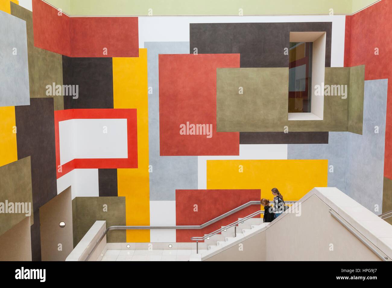 England,London,Tate Britain,Manton Staircase with Artwork by David ...