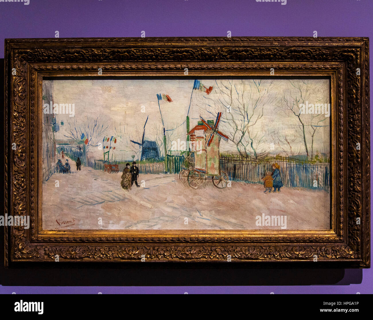 France, Arles, Van Gogh Foundation, Montmartre by Vincent Van Gogh ...