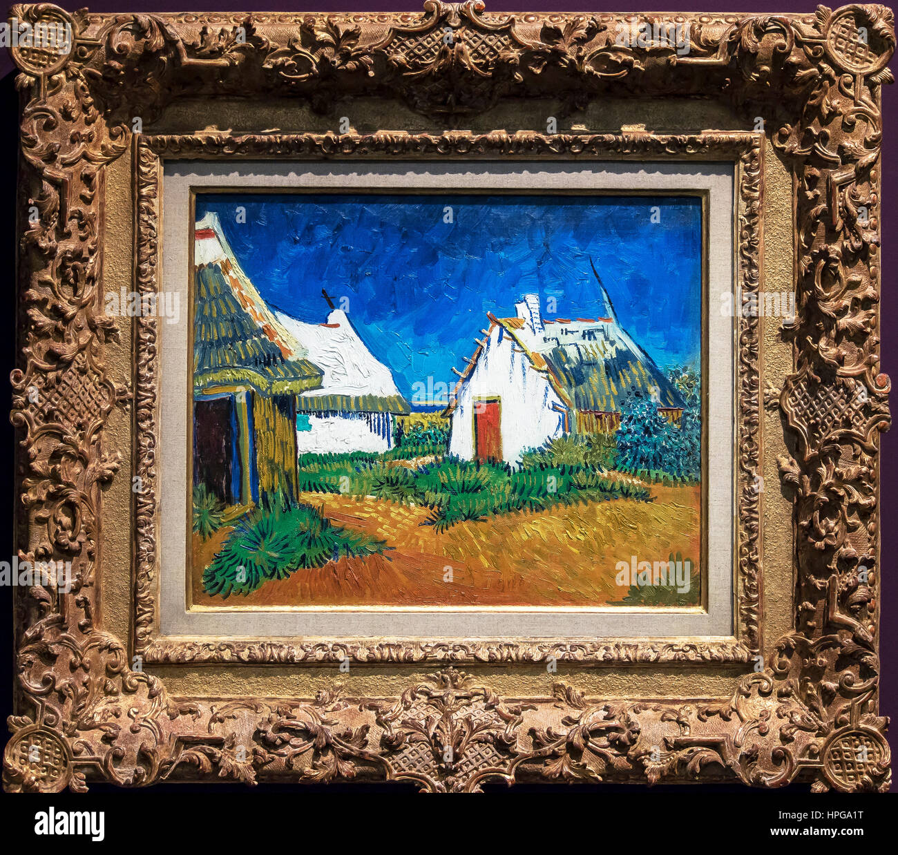 France, Arles, Van Gogh Foundation, painting by Van Gogh Stock Photo ...