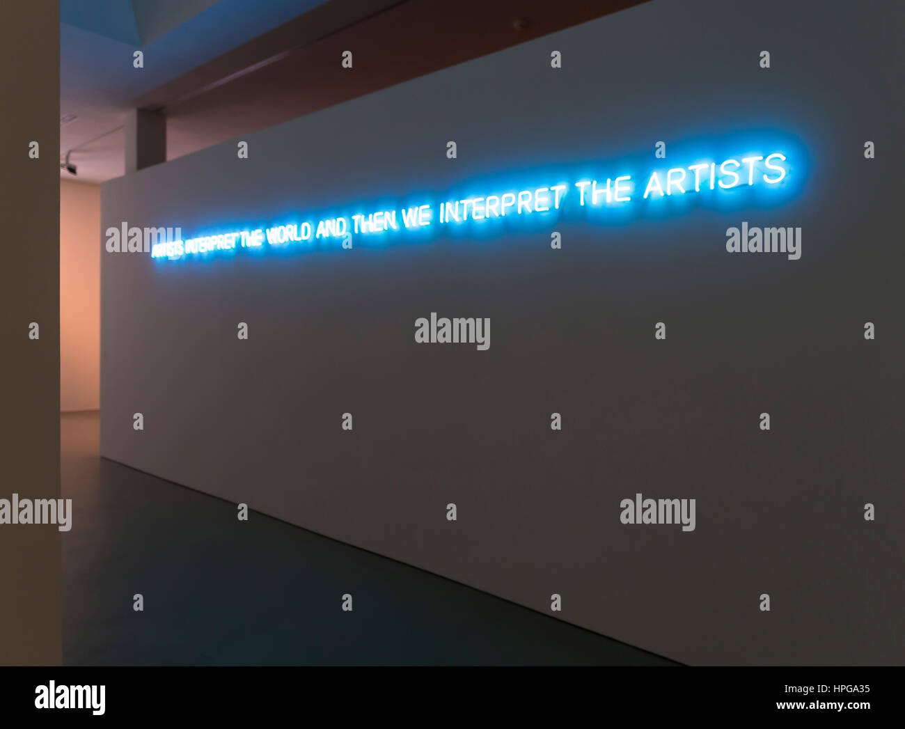 France, Arles, Van Gogh Foundation, neon by Bethan Huws Stock Photo - Alamy