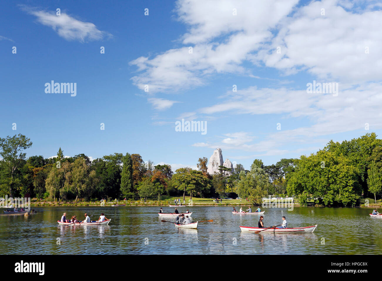 France, Paris. 12th district. Vincennes. Bois de Vincennes. Lake ...