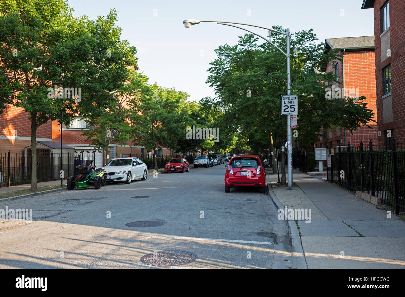 Residential district street hi-res stock photography and images - Alamy