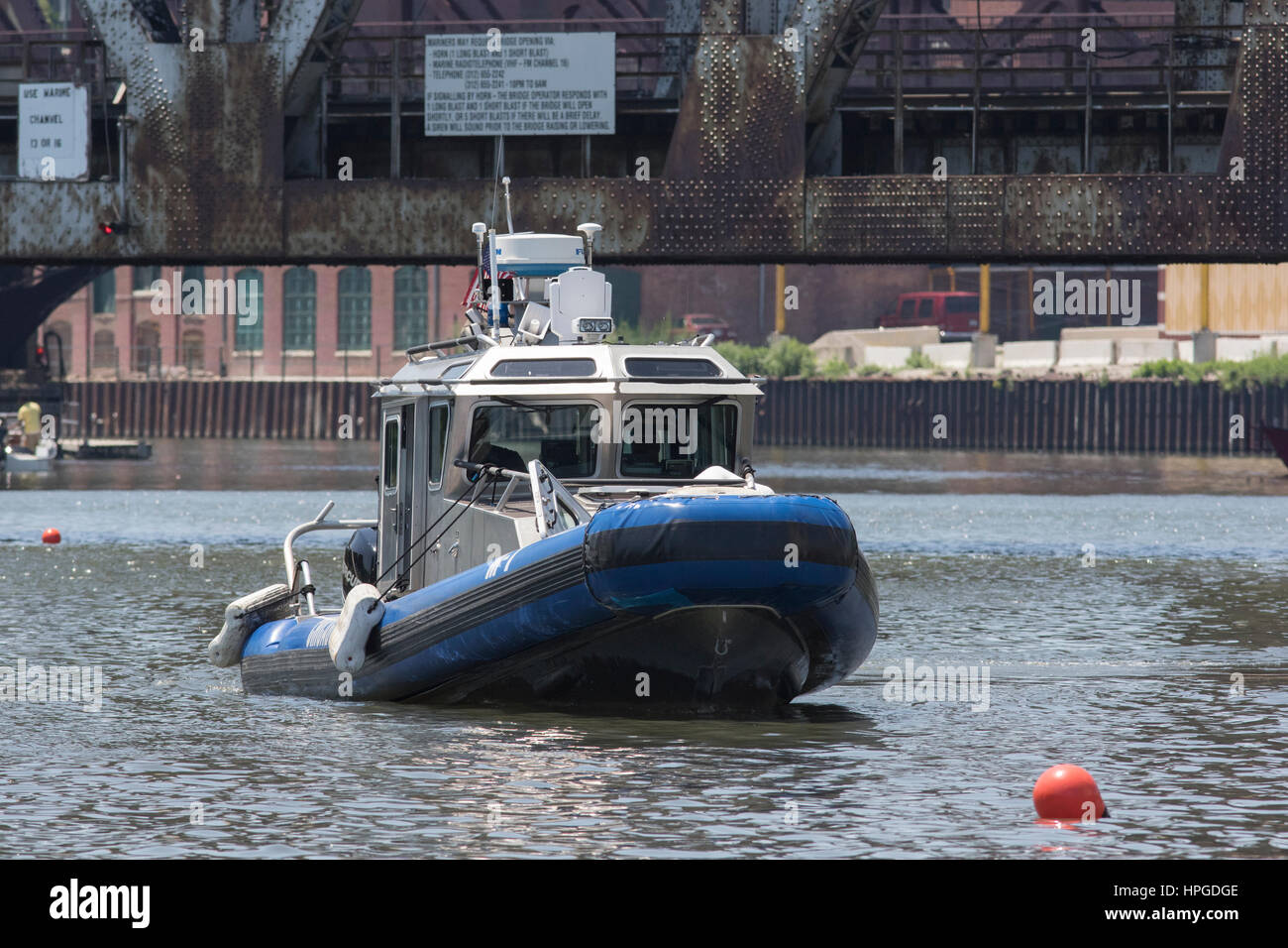 Police boat in river hi-res stock photography and images - Alamy