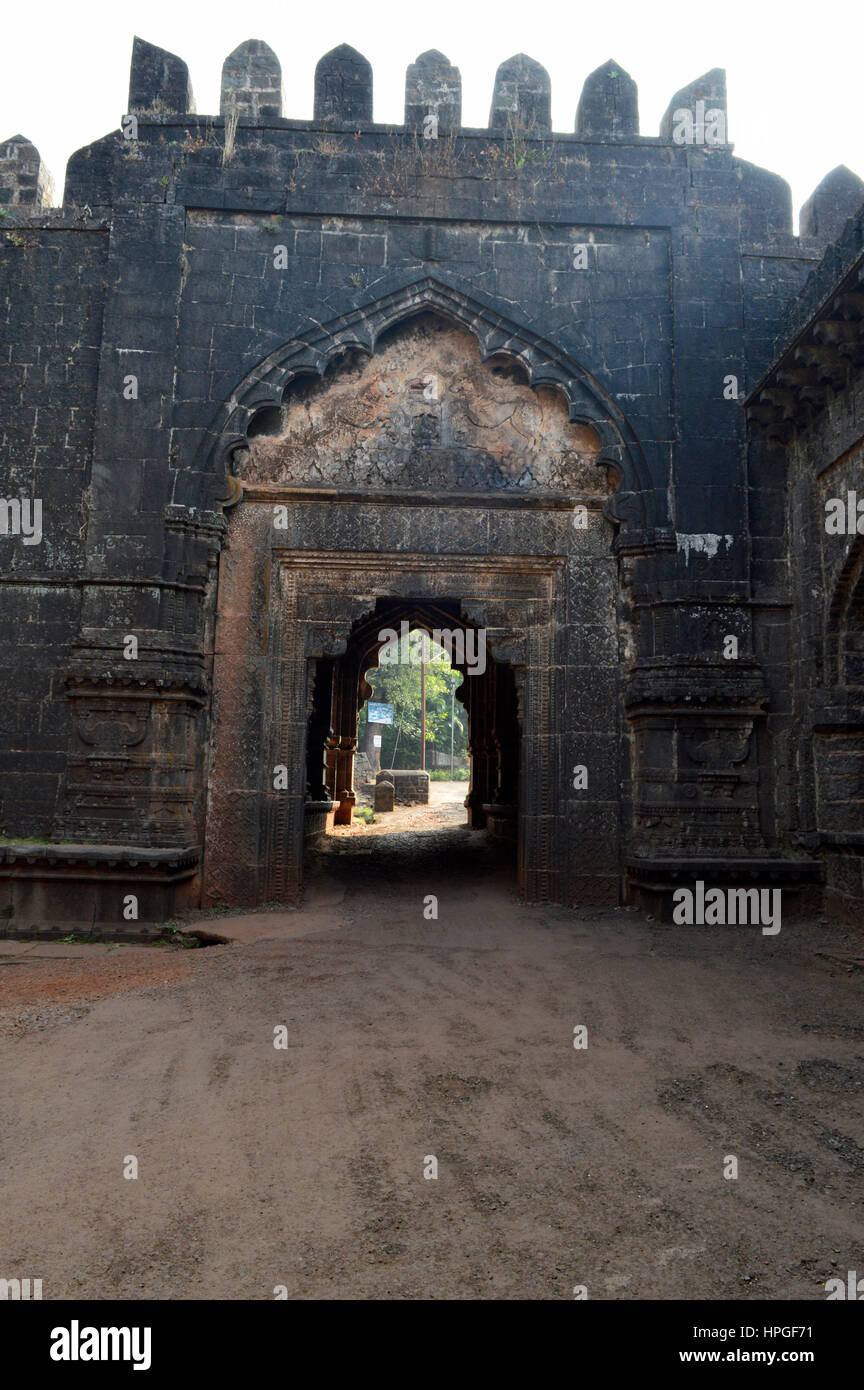 Teen Darwaja, Panhala Fort, Kolhapur, Maharashtra, India Stock Photo ...