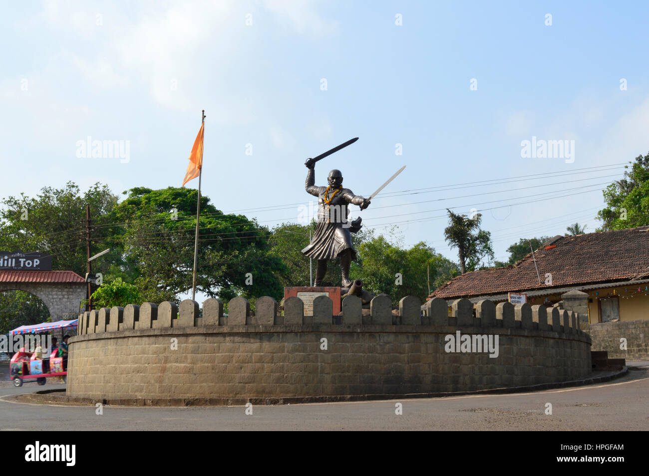Statue of Baji Prabhu Deshpande. Panhala Fort, Kolhapur, Maharashtra ...