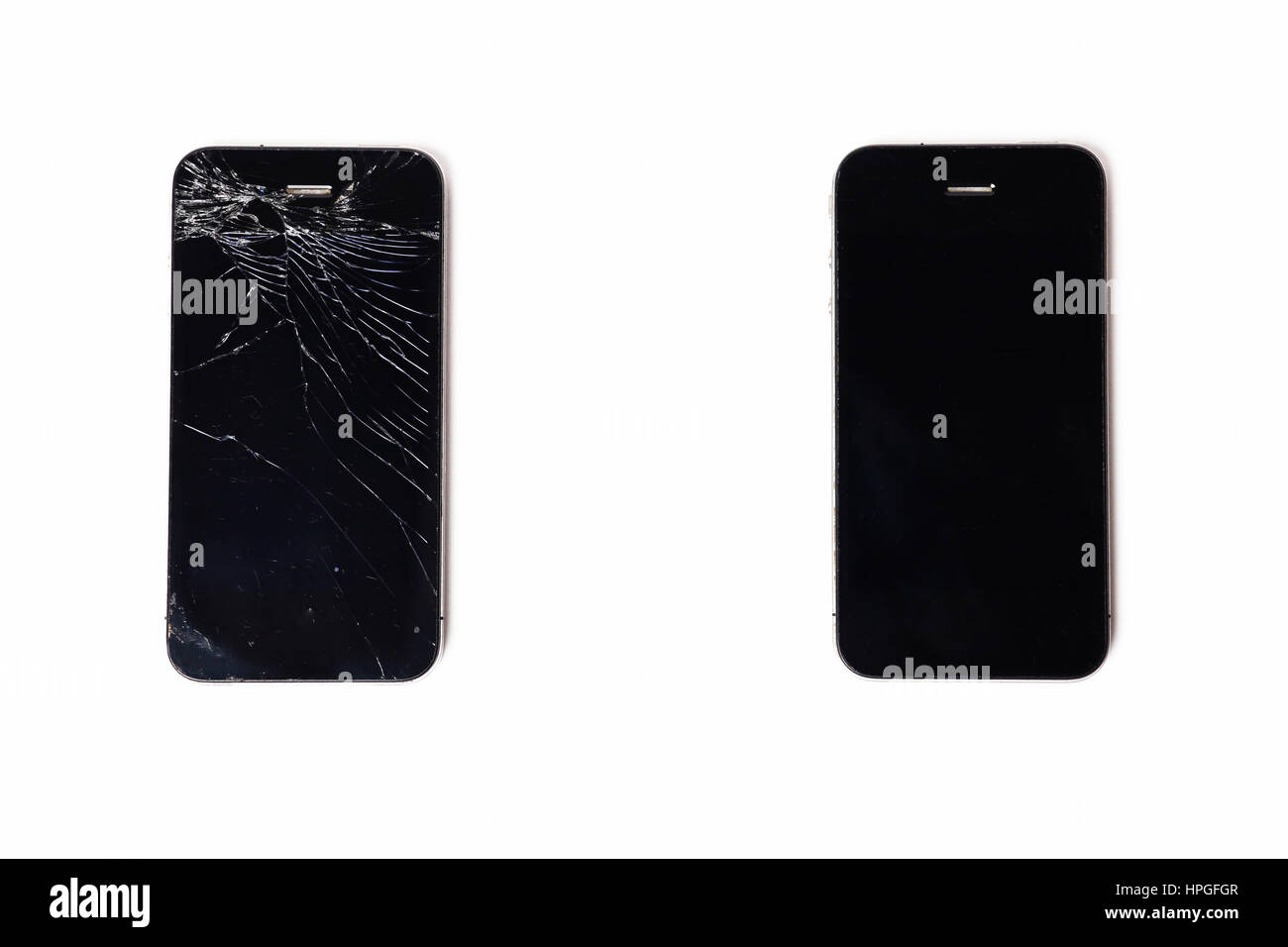 Mobile phone clean screen Cut Out Stock Images & Pictures - Alamy