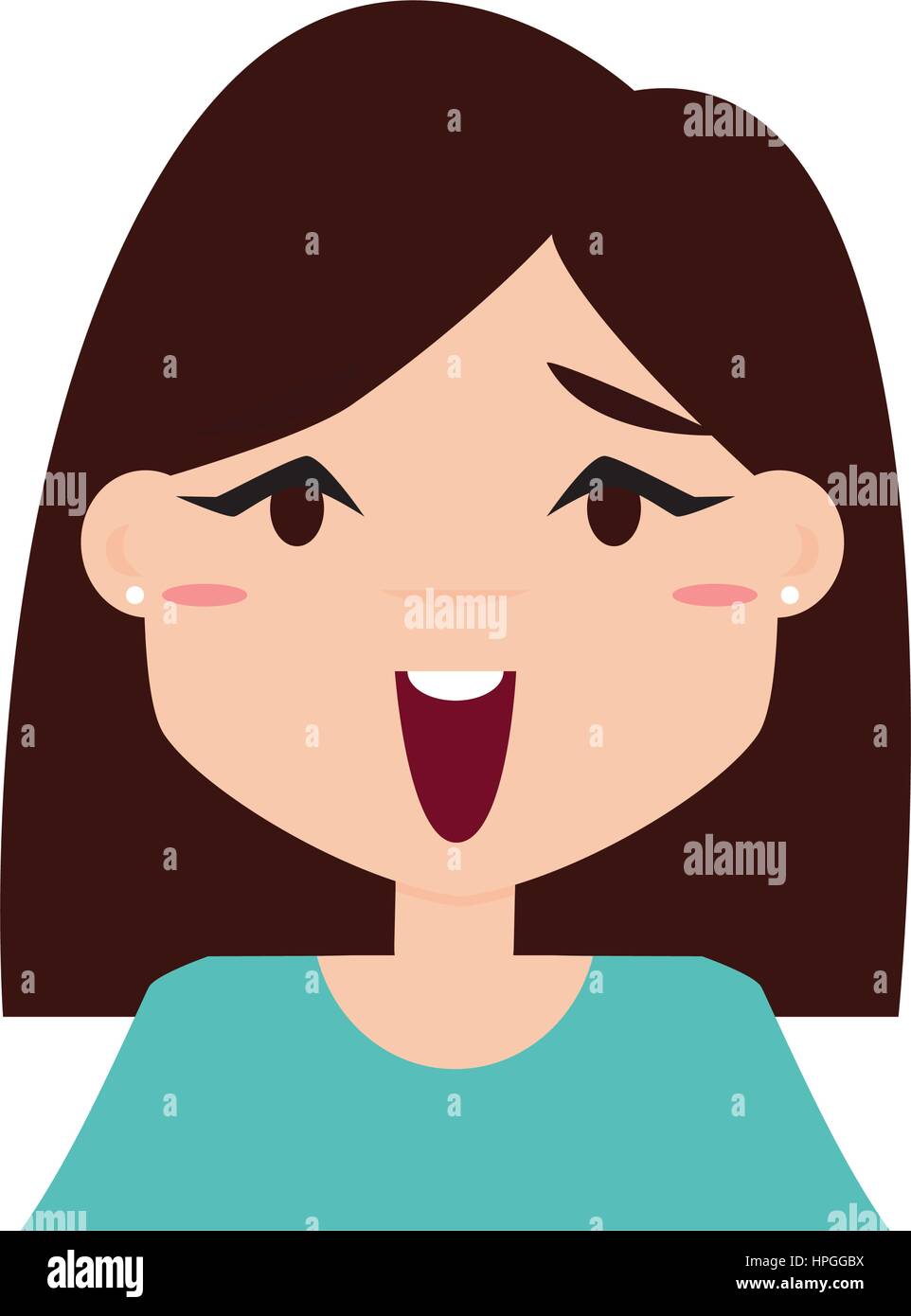 girl Expression Face Stock Vector Image & Art - Alamy