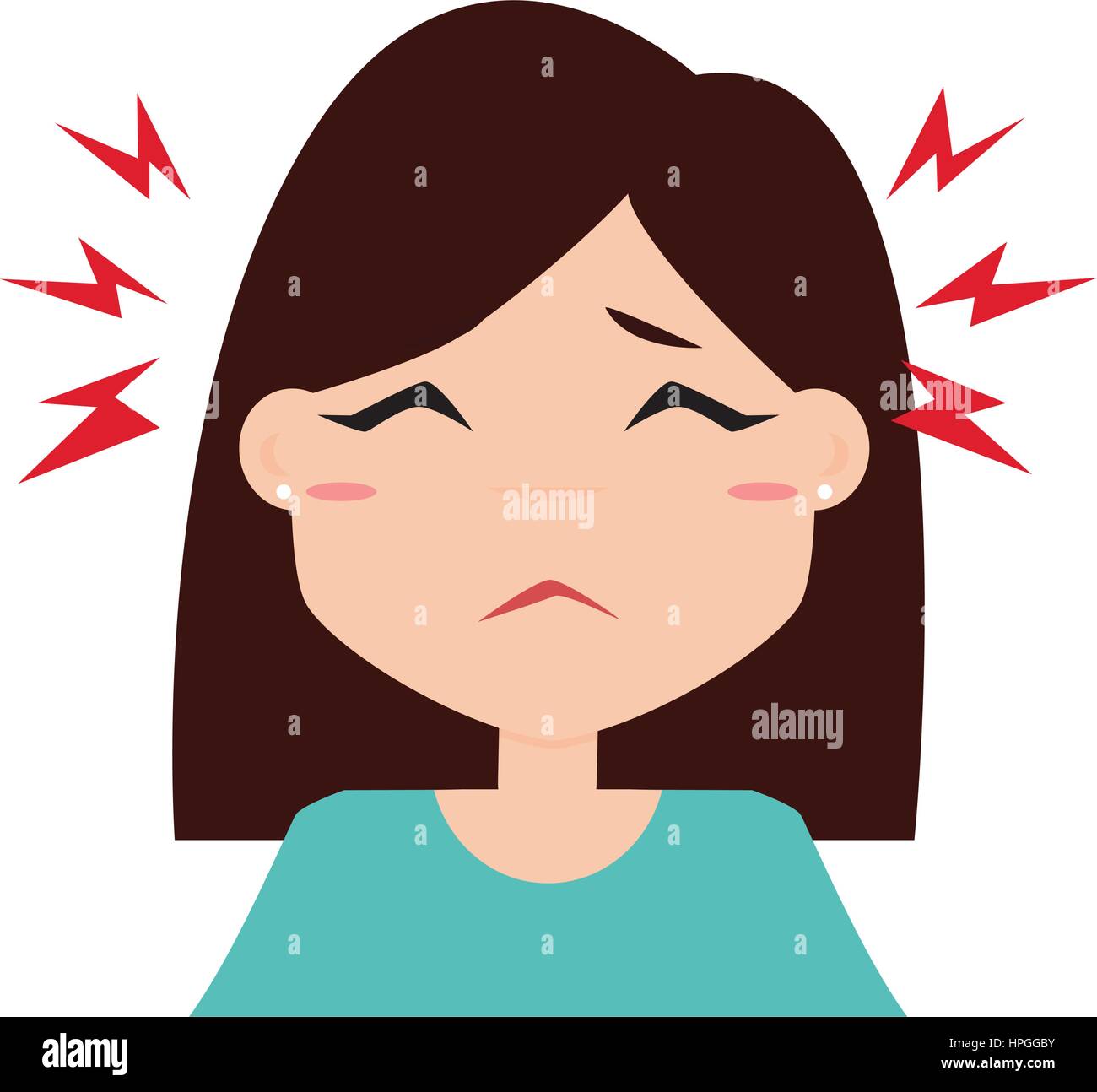 girl Expression Face Stock Vector Image & Art - Alamy