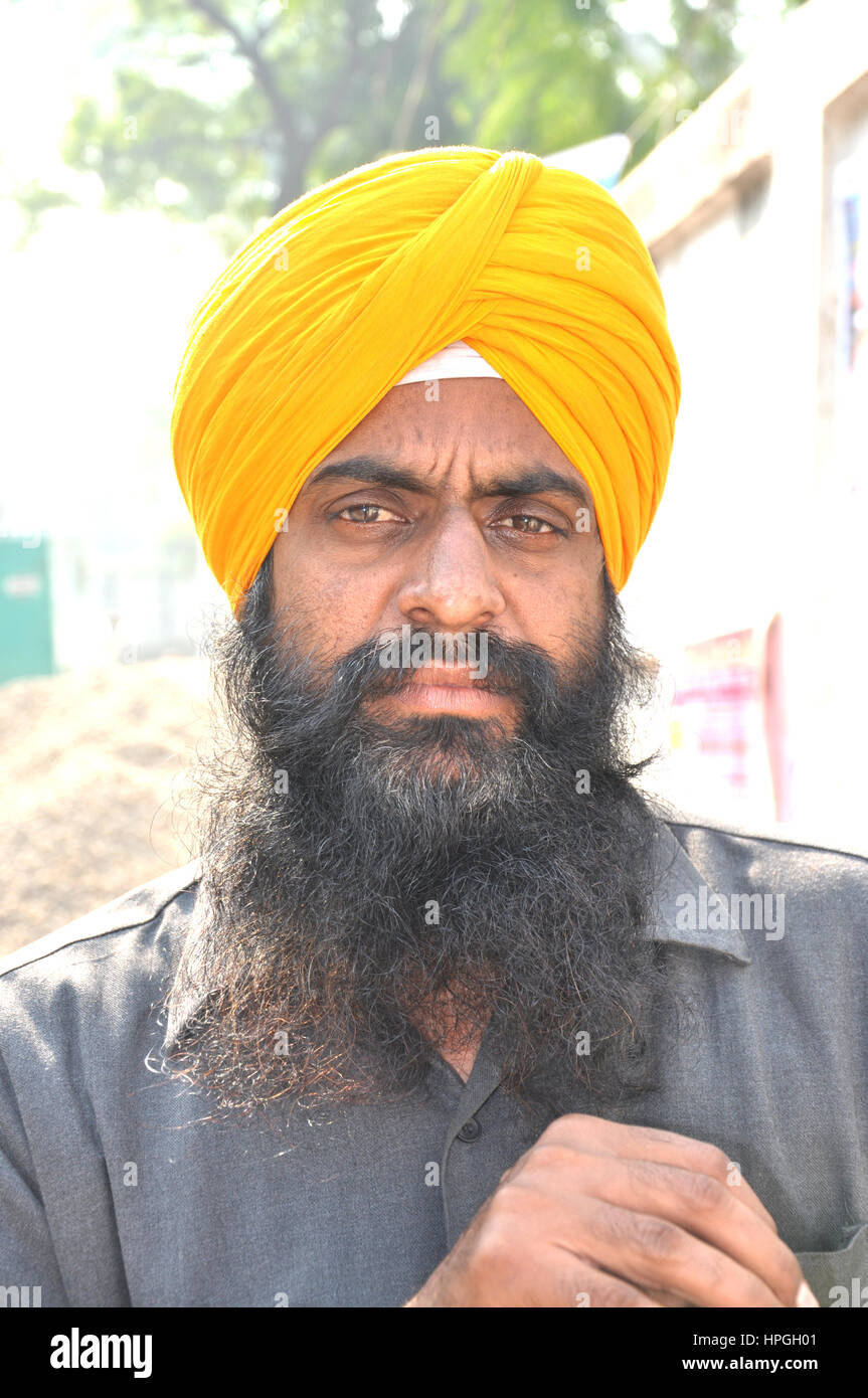 A Young Sikh, Portrait of a Sikh Youth from New Delhi (Photo Copyright ...