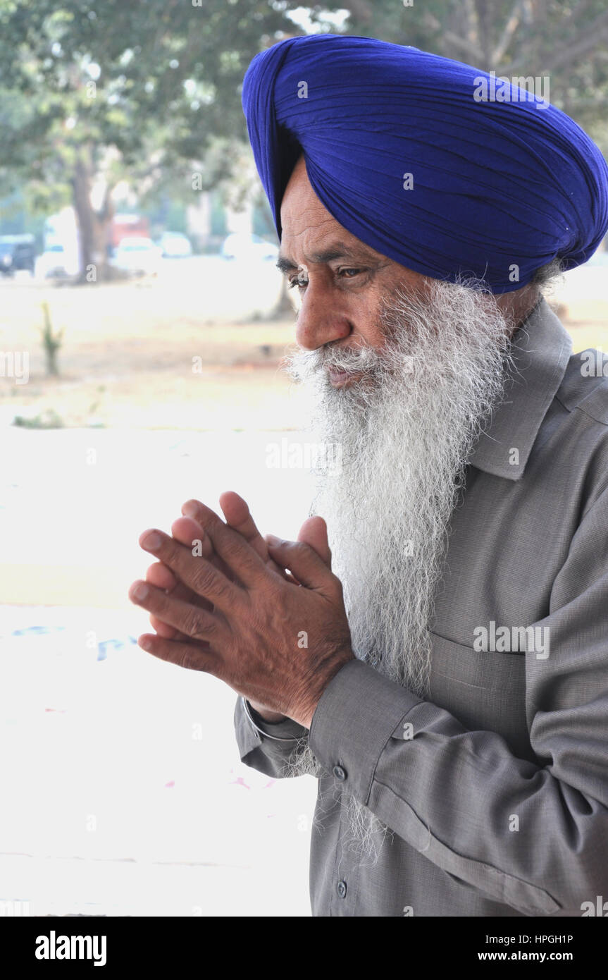 Portrait of a Sikh man from New Delhi (Photo Copyright © Saji Maramon ...