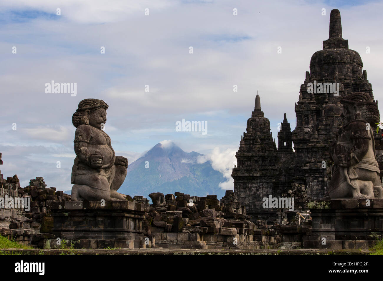 Indonesia, Jogjakarta, Buddhist Sewu Temple Stock Photo - Alamy